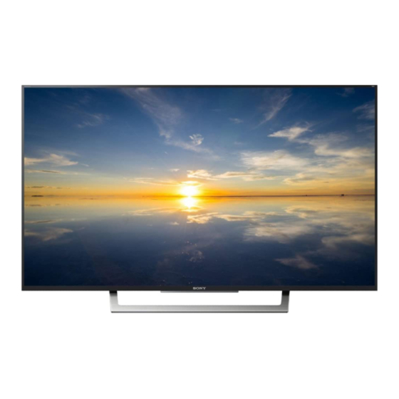 SONY XBR-43X800D REFERENCE MANUAL Pdf Download | ManualsLib