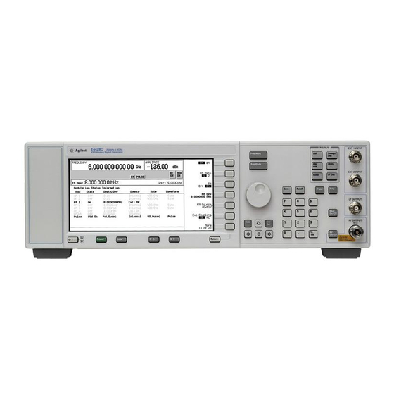 AGILENT TECHNOLOGIES E4438C ESG INSTALLATION MANUAL Pdf Download | ManualsLib