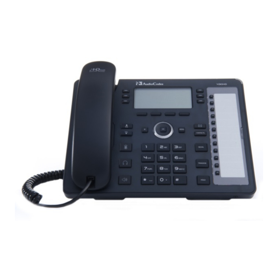 AUDIOCODES 440HD USER MANUAL Pdf Download | ManualsLib