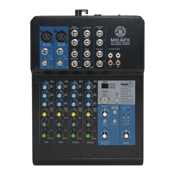 TOP PRO MUSIC GEAR MX.6FX USER MANUAL Pdf Download | ManualsLib