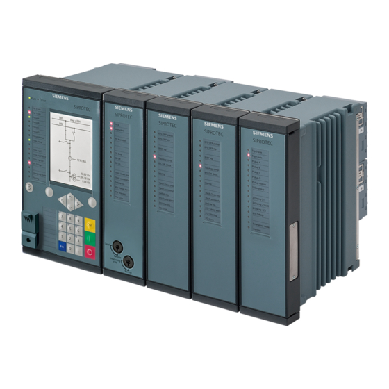 SIEMENS SIPROTEC 5 7SS85 TECHICAL DATA Pdf Download | ManualsLib