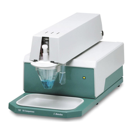 METROHM 757 VA COMPUTRACE HARDWARE MANUAL Pdf Download | ManualsLib