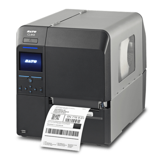 SATO CL4NX OPERATOR'S MANUAL Pdf Download | ManualsLib