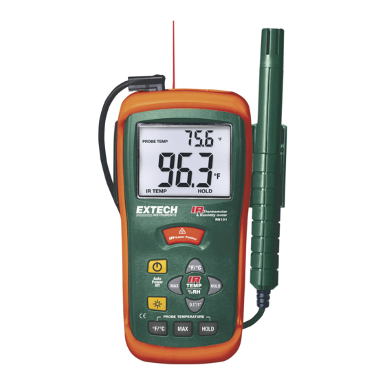 EXTECH INSTRUMENTS RH101 USER MANUAL Pdf Download | ManualsLib
