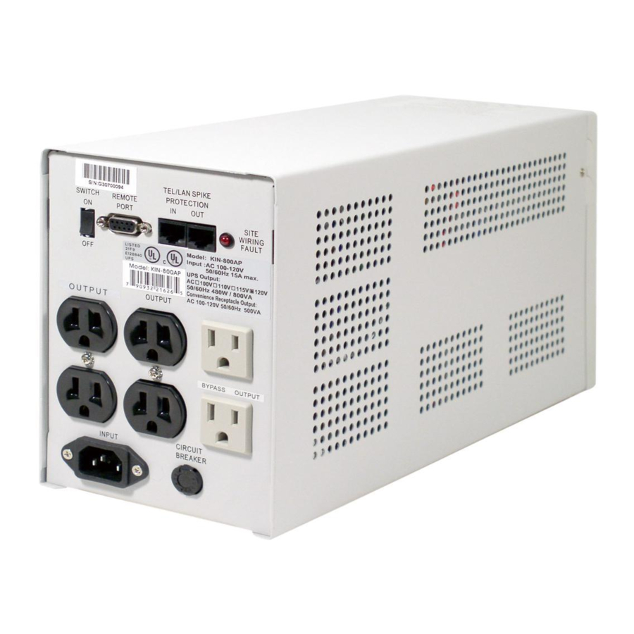 POWERCOM 800VA USER MANUAL Pdf Download | ManualsLib