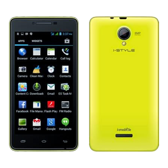 I-MOBILE ISTYLE 8.2 USER MANUAL Pdf Download | ManualsLib