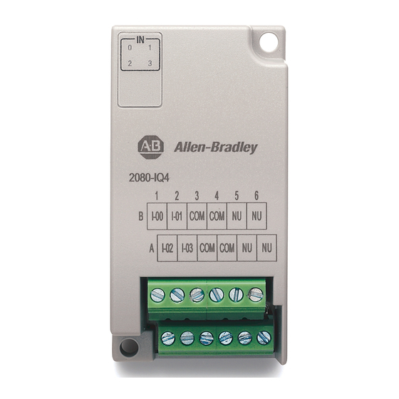 ALLEN-BRADLEY 2080-IQ4 USER MANUAL Pdf Download | ManualsLib