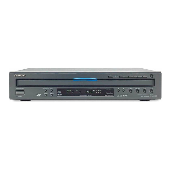 ONKYO DV-CP702 INSTRUCTION MANUAL Pdf Download | ManualsLib