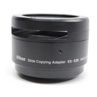 NIKON ES-E28 INSTRUCTION MANUAL Pdf Download | ManualsLib