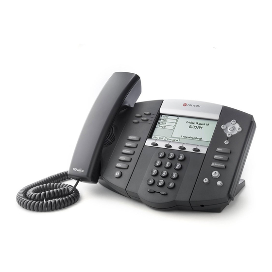 POLYCOM SOUNDPOINT IP 550 USER MANUAL Pdf Download | ManualsLib