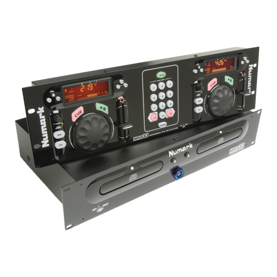 NUMARK MPCD33 MANUAL Pdf Download | ManualsLib