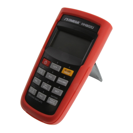 OMEGA ENGINEERING HH802U OPERATING INSTRUCTIONS Pdf Download | ManualsLib