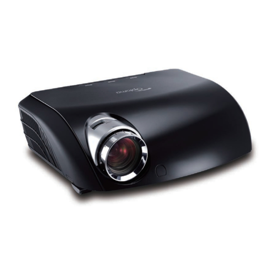 OPTOMA HOME THEATRE PROJECTOR USER MANUAL Pdf Download | ManualsLib