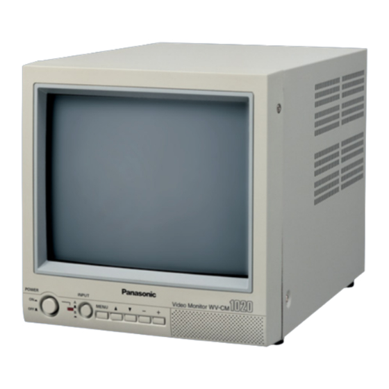PANASONIC WV-CM1020 OPERATING INSTRUCTIONS MANUAL Pdf Download | ManualsLib