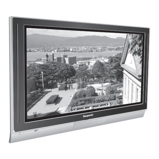 PANASONIC TH-37PX25 OPERATING INSTRUCTIONS MANUAL Pdf Download | ManualsLib