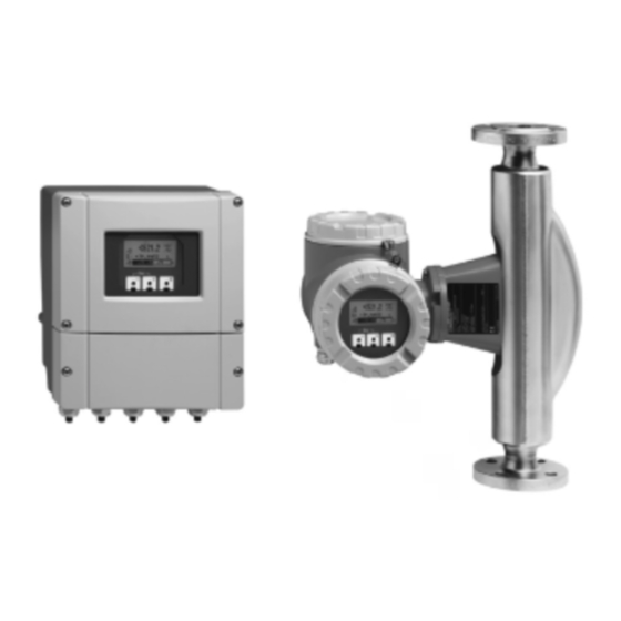 ENDRESS+HAUSER PROMASS 84F TECHNICAL INFORMATION Pdf Download | ManualsLib