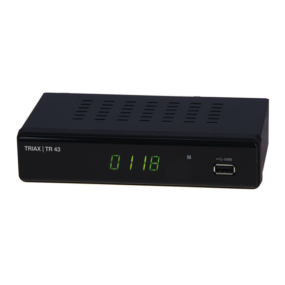 TRIAX TR-43 USER MANUAL Pdf Download | ManualsLib