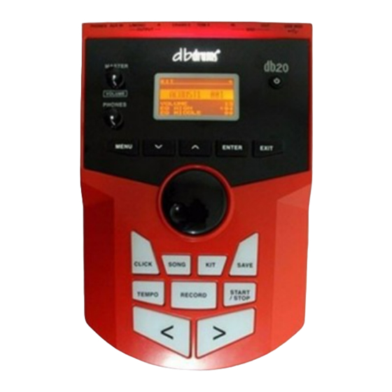 DB DRUMS DB20 OWNER'S MANUAL Pdf Download | ManualsLib