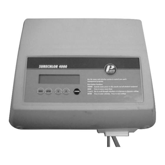 POOLRITE SURECHLOR 4000 OWNER'S MANUAL Pdf Download | ManualsLib