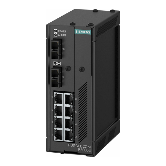 Siemens Ruggedcom Rs900g Installation Manual Pdf Download Manualslib