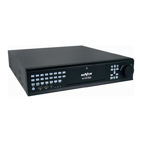 NOVUS NV-DVR4608(S)/D USER MANUAL Pdf Download | ManualsLib
