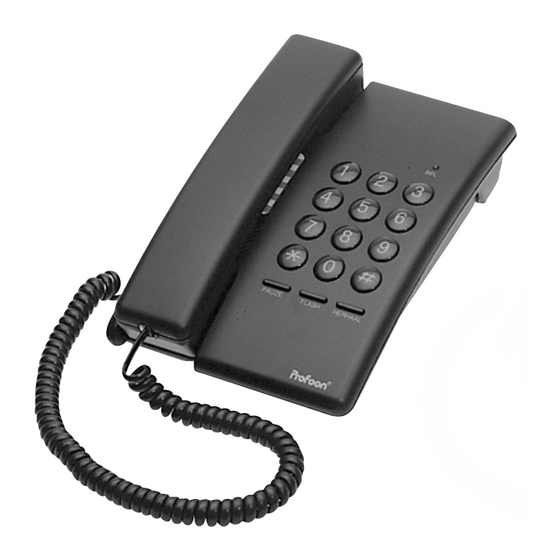 PROFOON TX-117(B) USER MANUAL Pdf Download | ManualsLib