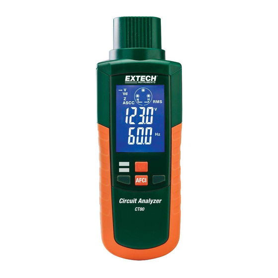 EXTECH INSTRUMENTS CT80 USER MANUAL Pdf Download | ManualsLib