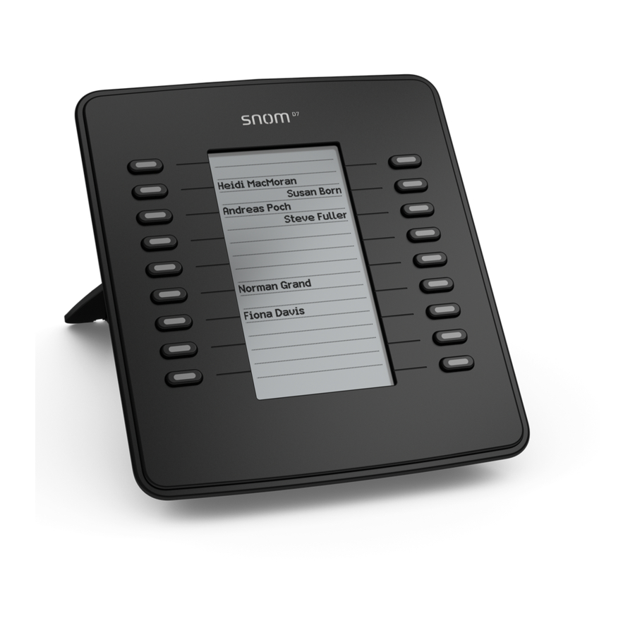 SNOM D7 USER MANUAL Pdf Download | ManualsLib