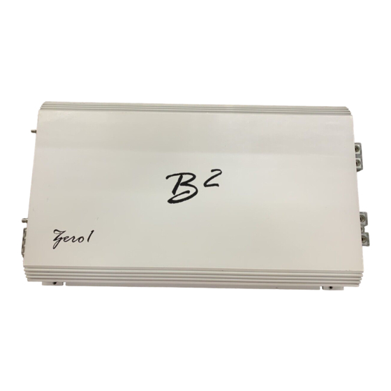 B2 AUDIO ZERO 1 OWNER'S MANUAL Pdf Download | ManualsLib