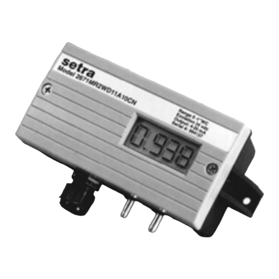 SETRA SYSTEMS 267 INSTALLATION MANUAL Pdf Download | ManualsLib