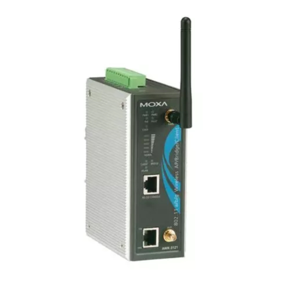 MOXA TECHNOLOGIES AWK-3121 QUICK INSTALLATION MANUAL Pdf Download | ManualsLib