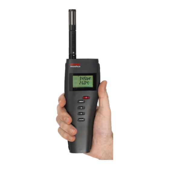 ROTRONIC HYGROPALM SERIES INSTRUCTION MANUAL Pdf Download | ManualsLib