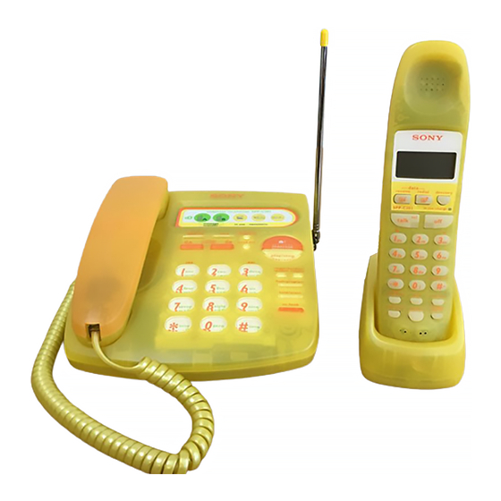 SONY SPP-C303 OPERATING INSTRUCTIONS MANUAL Pdf Download | ManualsLib