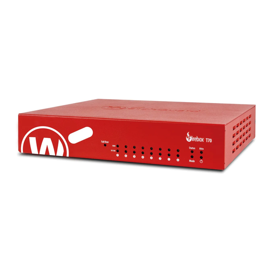 WATCHGUARD FIREBOX T70 QUICK START MANUAL Pdf Download | ManualsLib