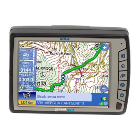 AVMAP GEOSAT 4X4 QUICK MANUAL Pdf Download | ManualsLib