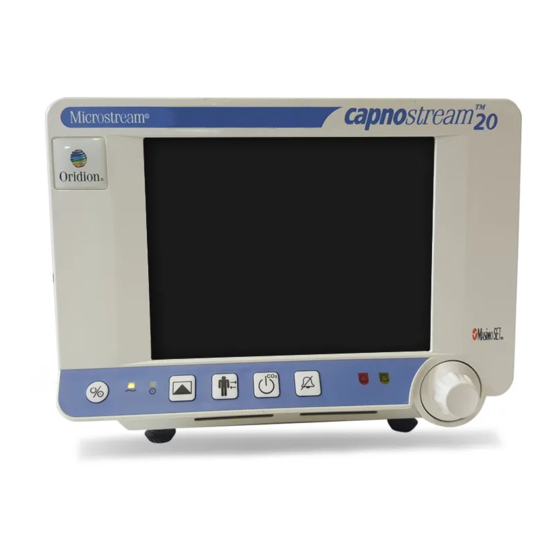 ORIDION CAPNOSTREAM 20P OPERATOR'S MANUAL Pdf Download | ManualsLib