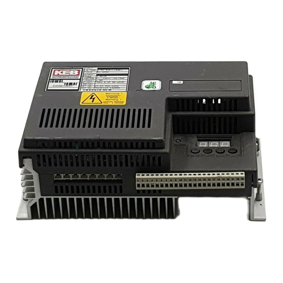 KEB COMBIVERT F0 INSTRUCTION MANUAL Pdf Download | ManualsLib