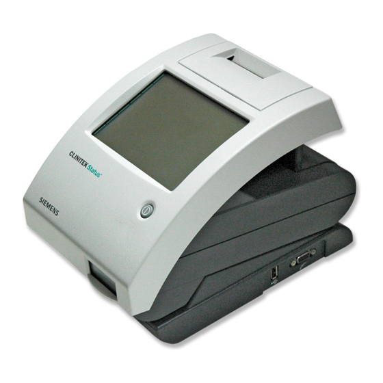 SIEMENS HEALTHCARE CLINITEK STATUS CONNECT SYSTEM OPERATOR'S MANUAL Pdf ...