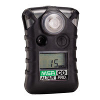 Msa ALTAIR PRO O2 Manuals | ManualsLib