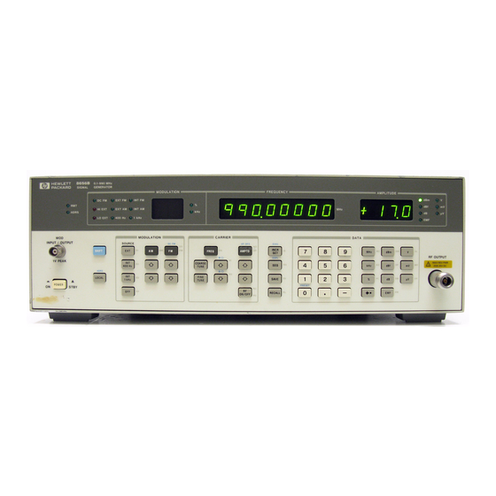 HP 8656 SERIES TECHNICAL DATA MANUAL Pdf Download | ManualsLib