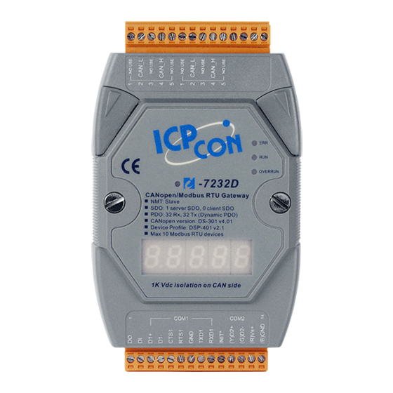 ICP DAS USA I-7232D QUICK START USER MANUAL Pdf Download | ManualsLib