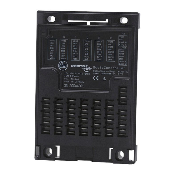 IFM ELECTRONIC CR0403 PROGRAMMING MANUAL Pdf Download | ManualsLib