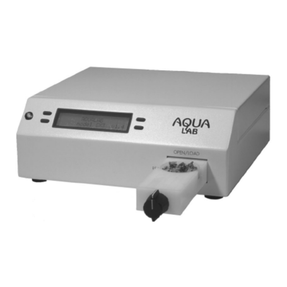 AQUA LAB SERIES 3 OPERATOR'S MANUAL Pdf Download | ManualsLib