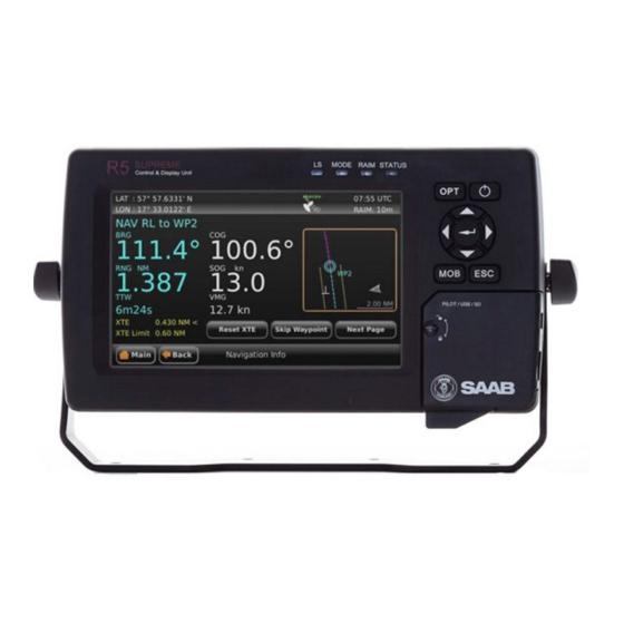 SAAB R5 SUPREME AIS OPERATION & INSTALLATION MANUAL Pdf Download ...