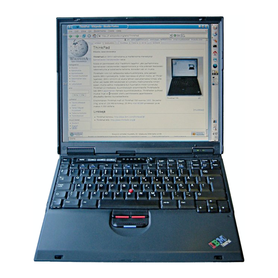 IBM THINKPAD T20 HARDWARE MAINTENANCE MANUAL Pdf Download | ManualsLib