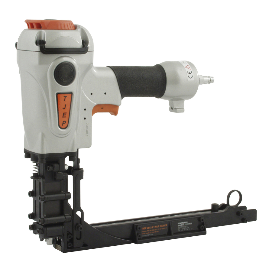 TJEP LB-18 T-NUT OPERATION AND MAINTENANCE MANUAL Pdf Download | ManualsLib