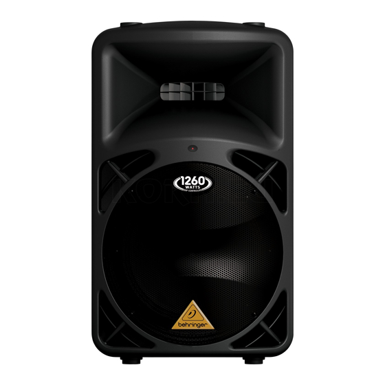 BEHRINGER EUROLIVEE B812NEO QUICK START MANUAL Pdf Download | ManualsLib