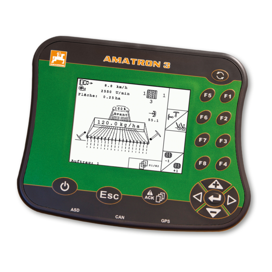 AMAZONE AMATRON 3 OPERATING INSTRUCTIONS MANUAL Pdf Download | ManualsLib