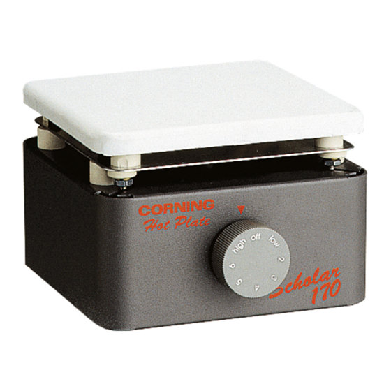 CORNING SCHOLAR 170 INSTRUCTION MANUAL Pdf Download | ManualsLib