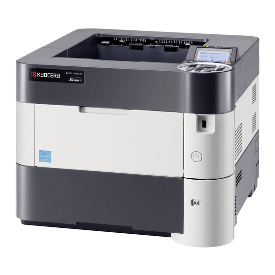 KYOCERA ECOSYS P3045DN QUICK MANUAL Pdf Download | ManualsLib